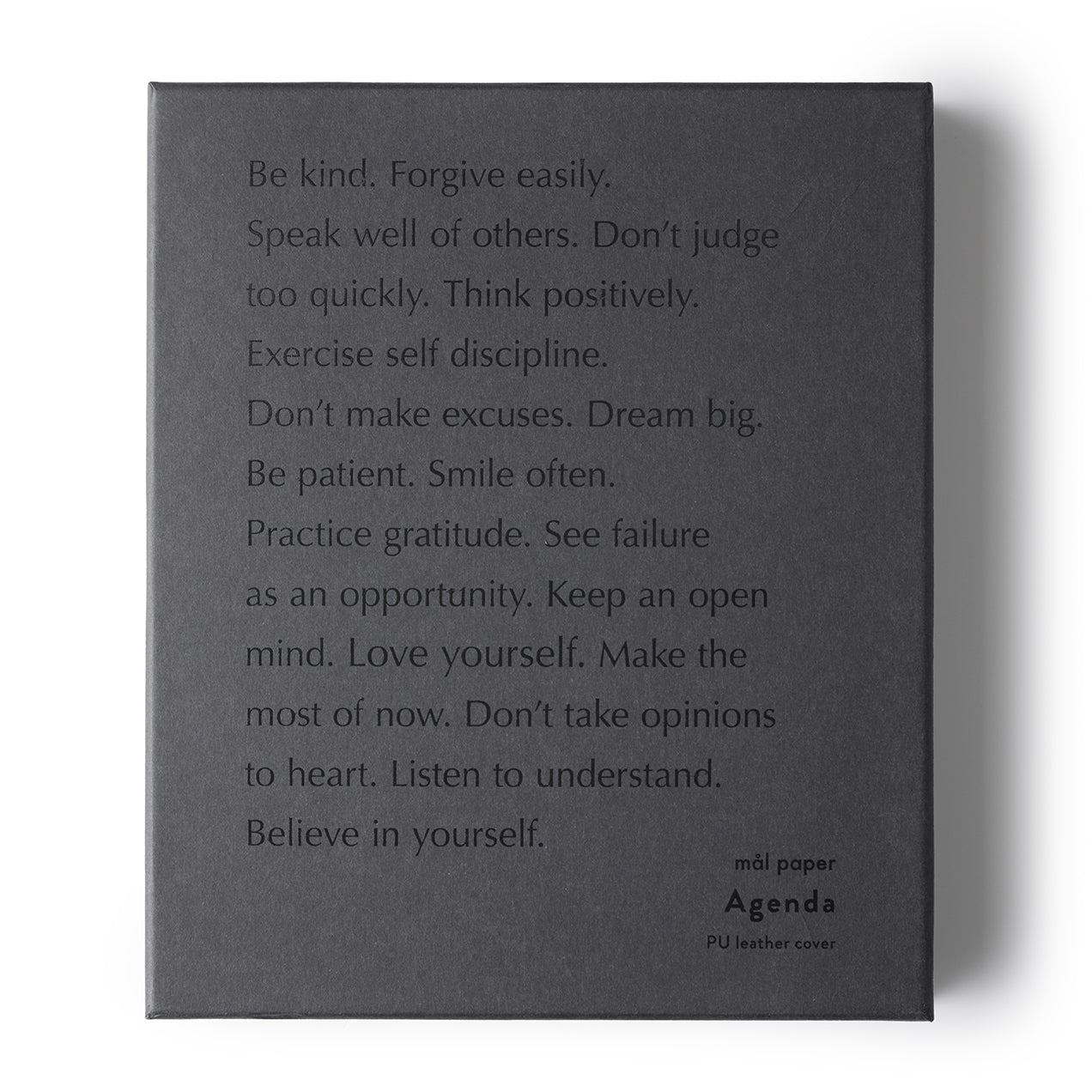 Agenda Cover - Black Ring Binder Cover for Organiser – Mål Paper