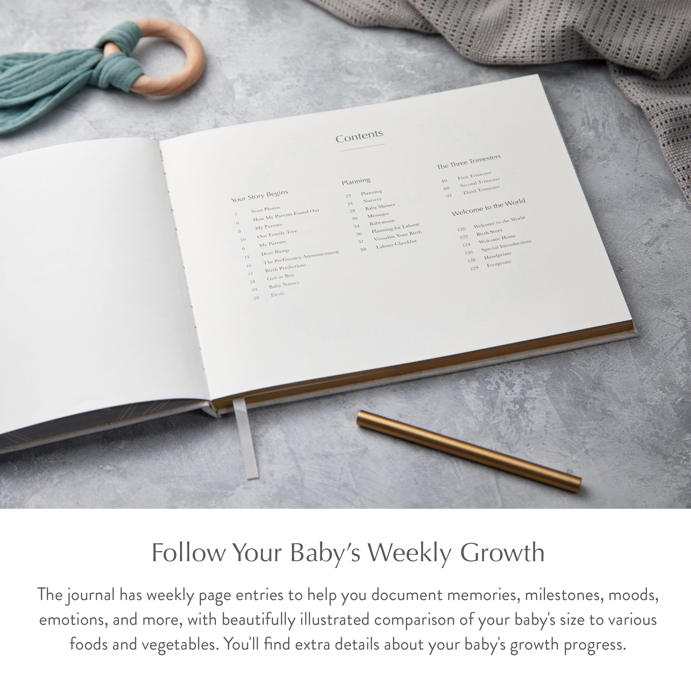 Your Edition Pregnancy Journal - Keepsake Memory Baby Book – Mål Paper