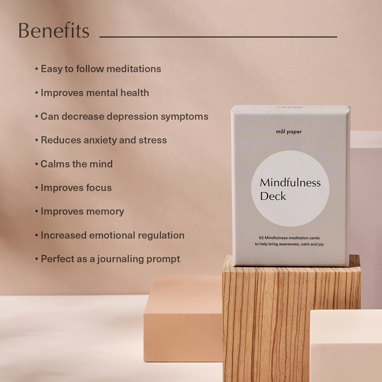 Mindfulness Meditation Card Deck - Gratitude and Mindfulness Gift – Mål ...