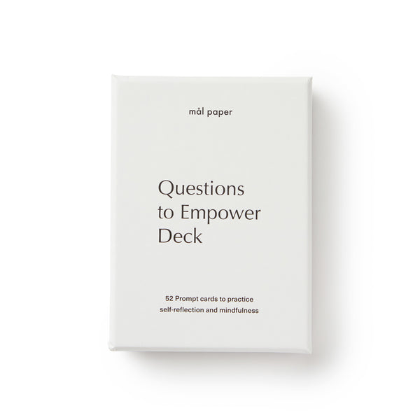Questions to Empower Card Deck - Mindfulness Gift – Mål Paper
