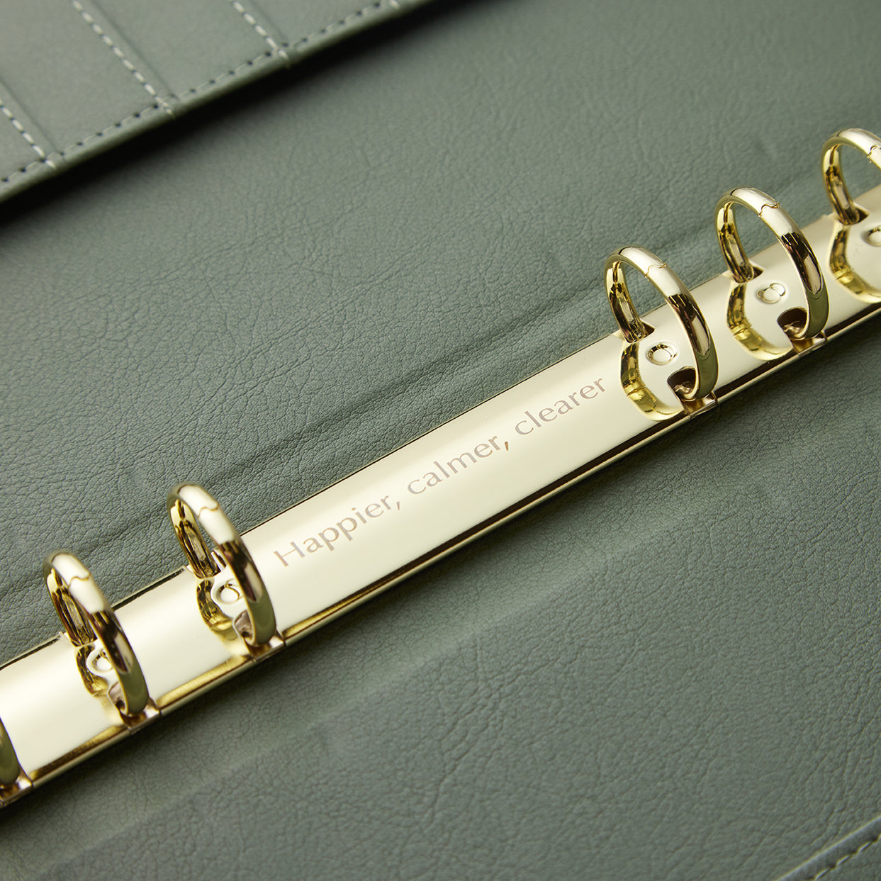 Agenda Cover in Sage Green - Ring Binder Cover for Organiser – Mål Paper