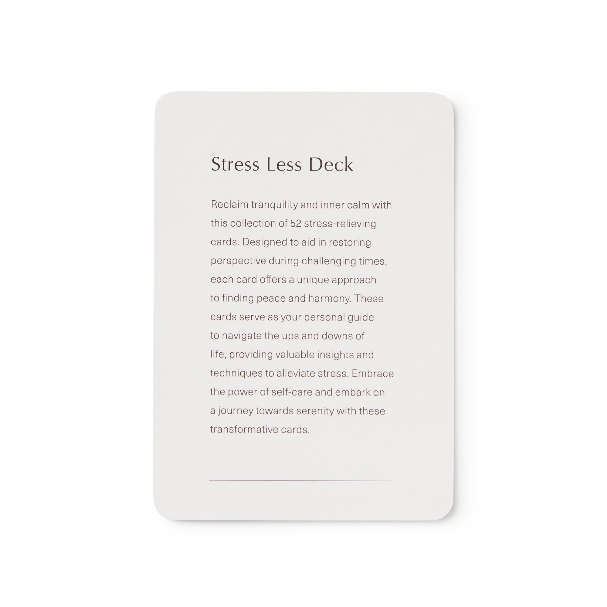 Stress Relief Card Deck - Mindfulness Gift - Mål Paper