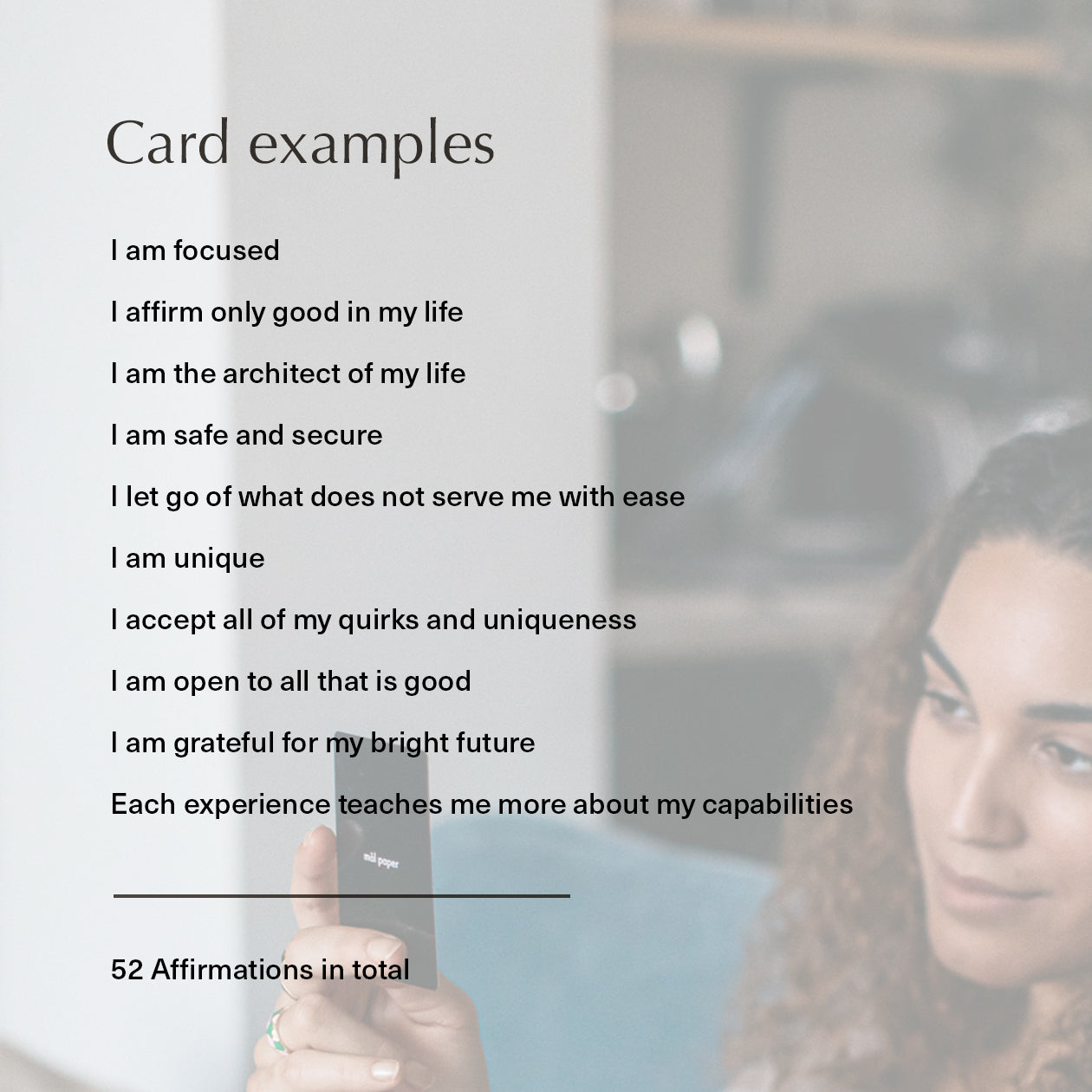 Affirmation Cards Deck - Mindfulness Tool - Mål Paper
