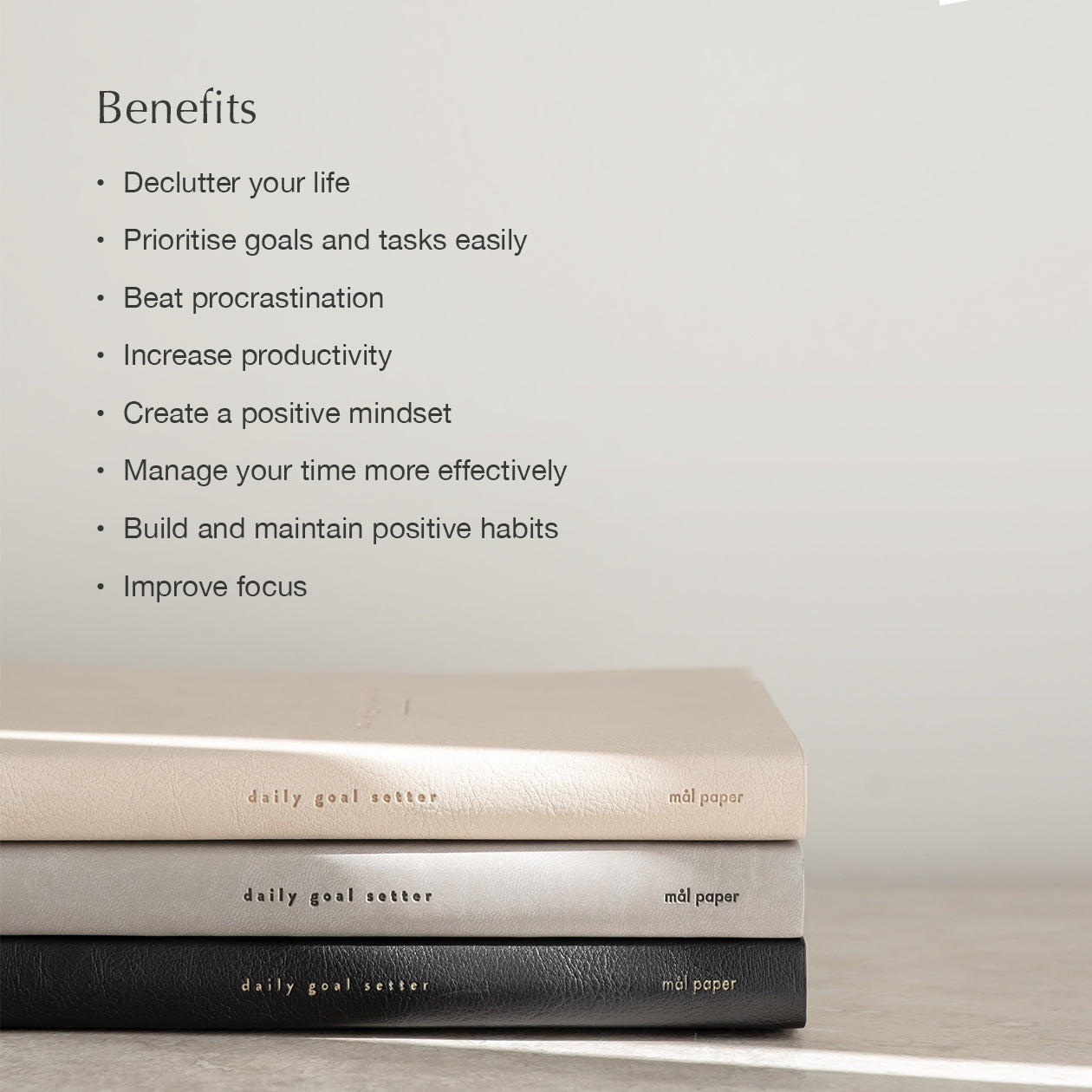 Daily Goal Setter Planner - Productivity Daily Planner – Mål Paper