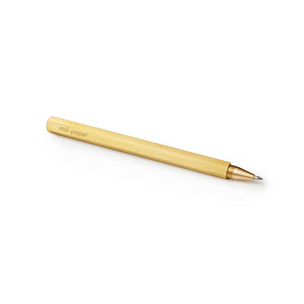 Hexagonal Brass Pen - Stationery for Mindfulness – Mål Paper